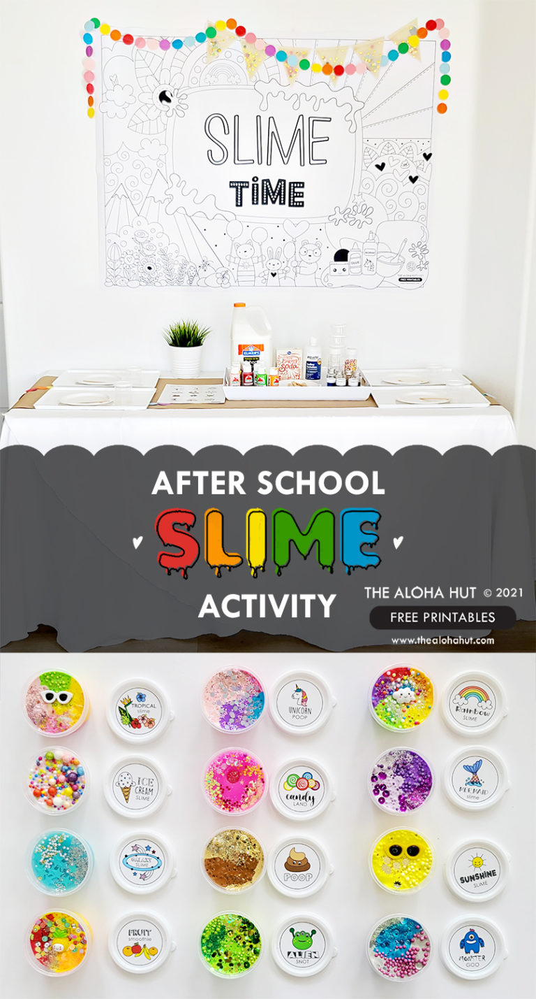After School SLIME Activity + FREE Printables - The Aloha Hut