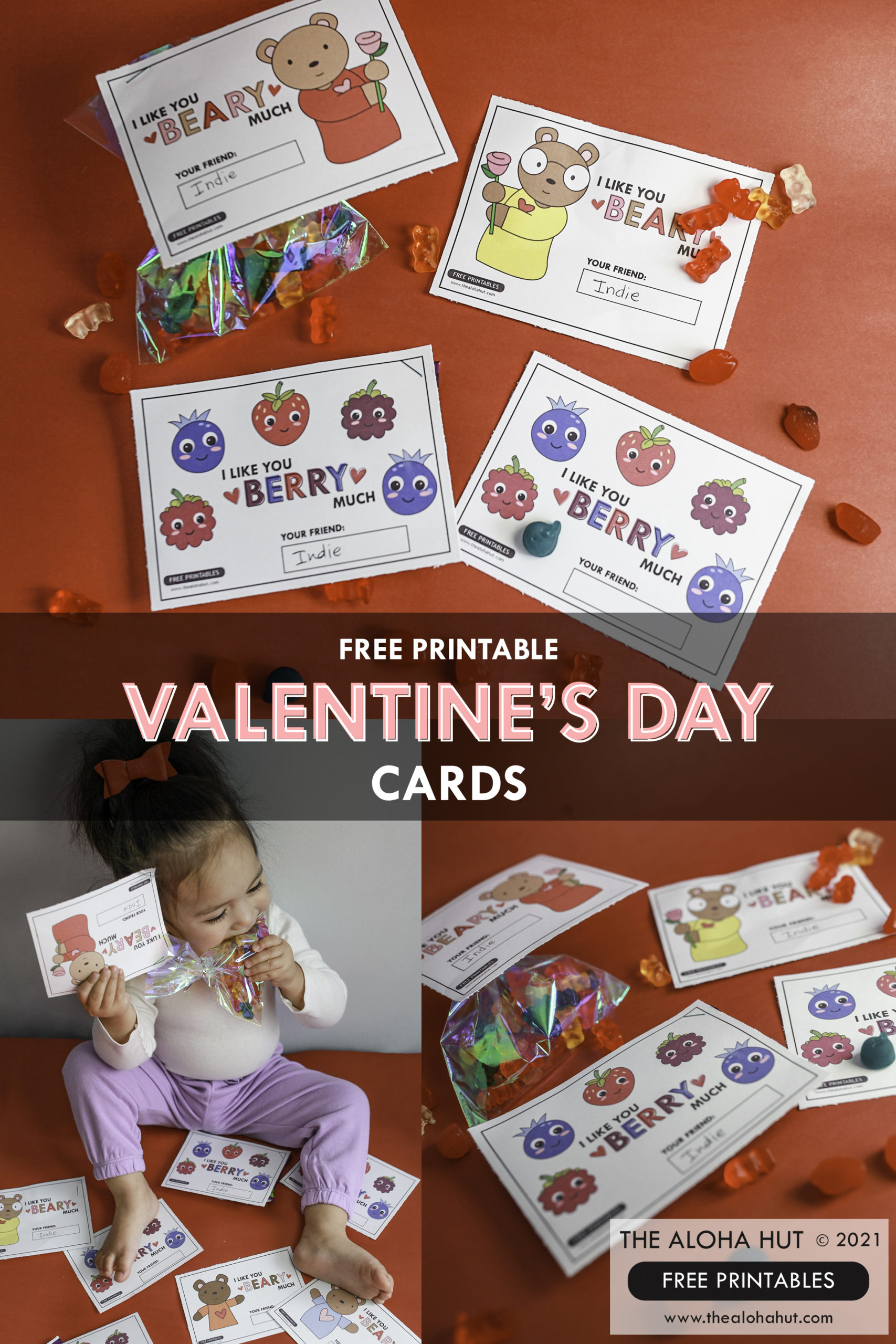 SUPER CUTE FREE PRINTABLE VALENTINE'S DAY CARDS - I LIKE YOU "BERRY ...