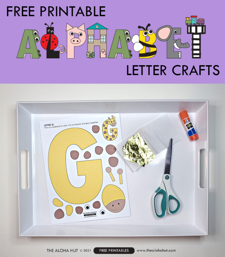 Alphabet Letter Crafts for Toddlers and PreK - LETTER G - Free ...