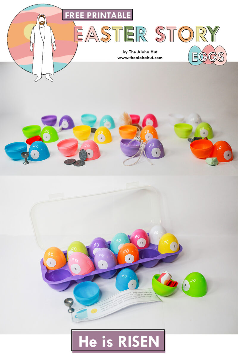 Free Printable EASTER STORY EGGS (Resurrection Eggs) - The Aloha Hut