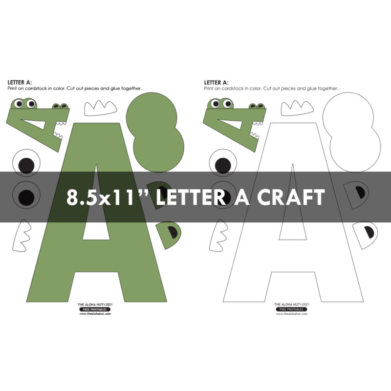 ALPHABET LETTER CRAFTS PRINTABLES The Aloha Hut alphabet-letter-crafts-printables-the-aloha-hut