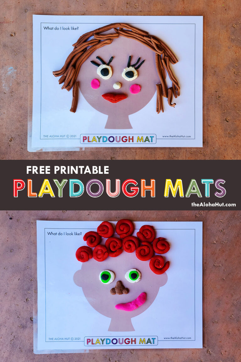 5 Free Printable PLAYDOUGH MATS to Inspire Creativity - The Aloha Hut