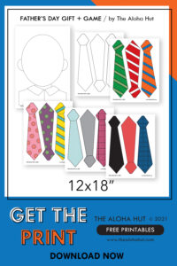 DIY Father’s Day Gift + Game - Pin the Tie on Dad - The Aloha Hut