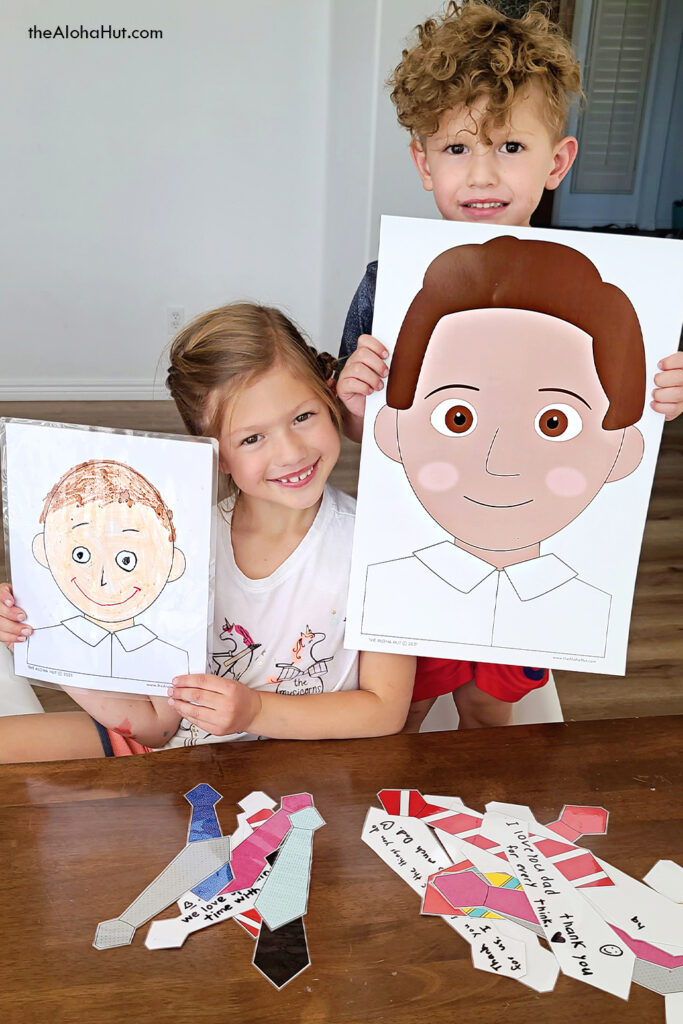 DIY Father’s Day Gift + Game - Pin the Tie on Dad - The Aloha Hut