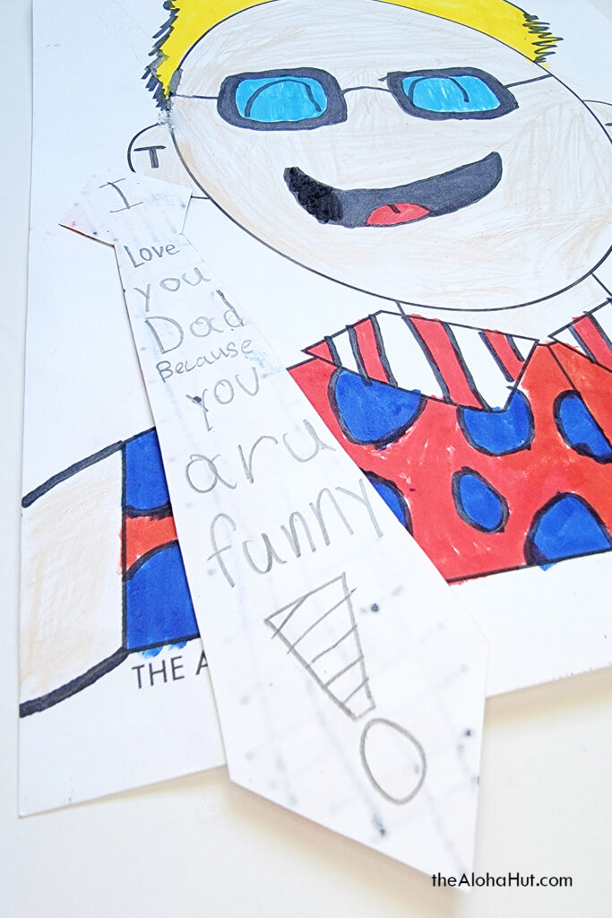 DIY Father’s Day Gift + Game - Pin the Tie on Dad - The Aloha Hut