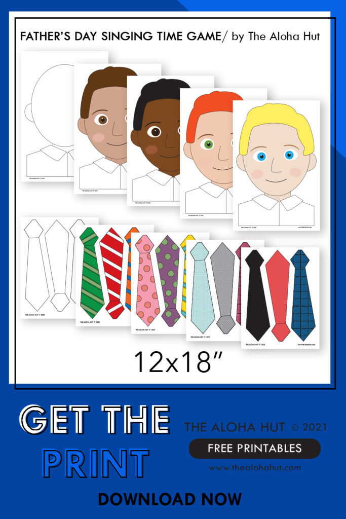 Father’s Day Singing Time Primary Game for Church or School - The Aloha Hut