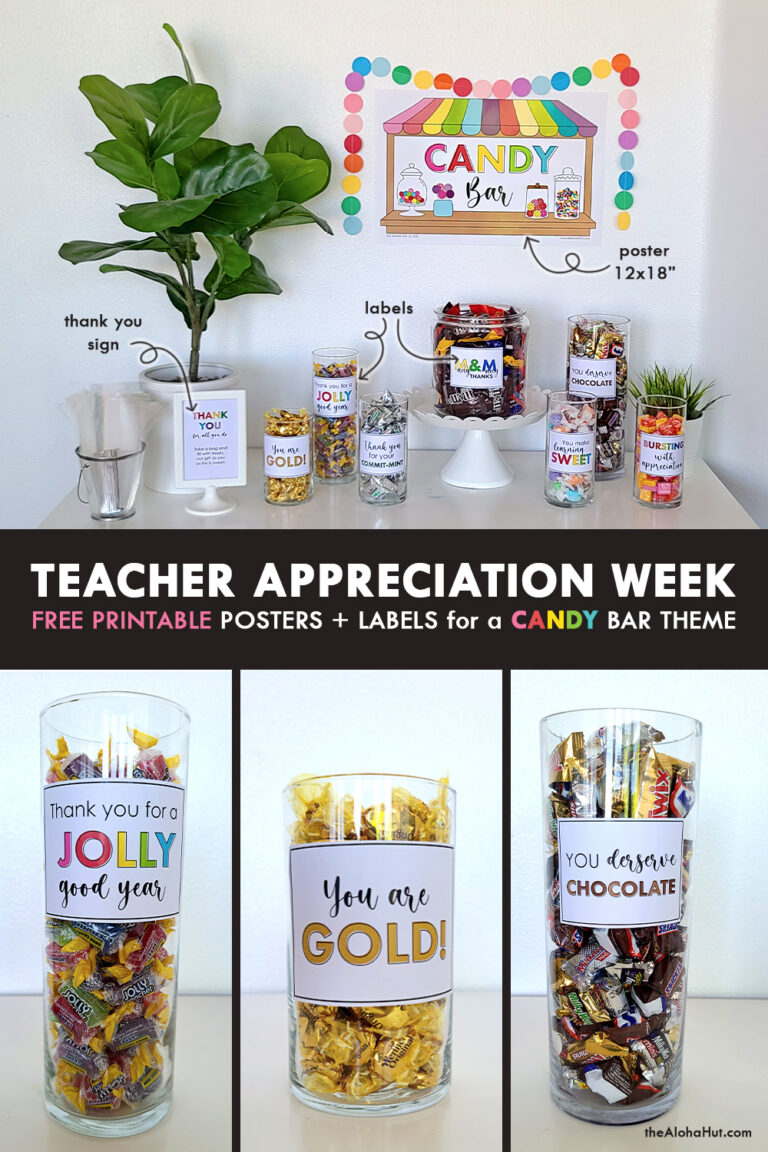 Donut Themed Teacher Appreciation Idea & Thank You Gift - The Aloha Hut