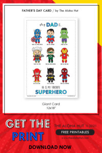 DIY Father’s Day Superhero Cards + All About Dad - The Aloha Hut