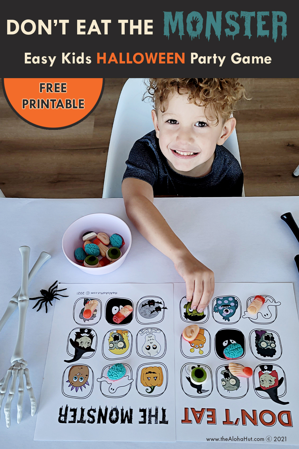 Don’t Eat the Monster - Easy Kids Halloween Game - The Aloha Hut