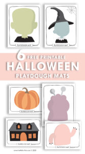 6 Free Halloween Playdough Mats - Guided Play - The Aloha Hut