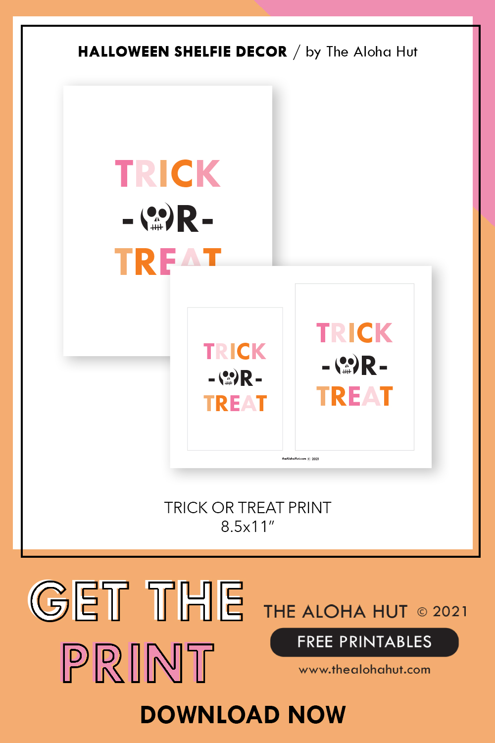 Halloween Shelfie - Free Printable Decor, Garland & Easy DIY Pumpkin ...