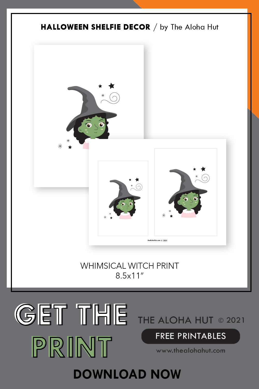 Halloween Shelfie - Free Printable Decor, Garland & Easy DIY Pumpkin ...
