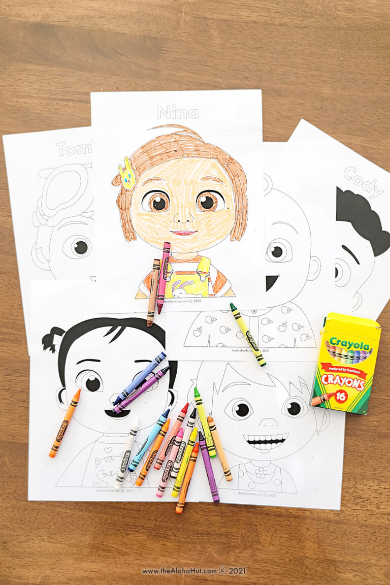 7 Free Cocomelon Coloring Pages - The Aloha Hut