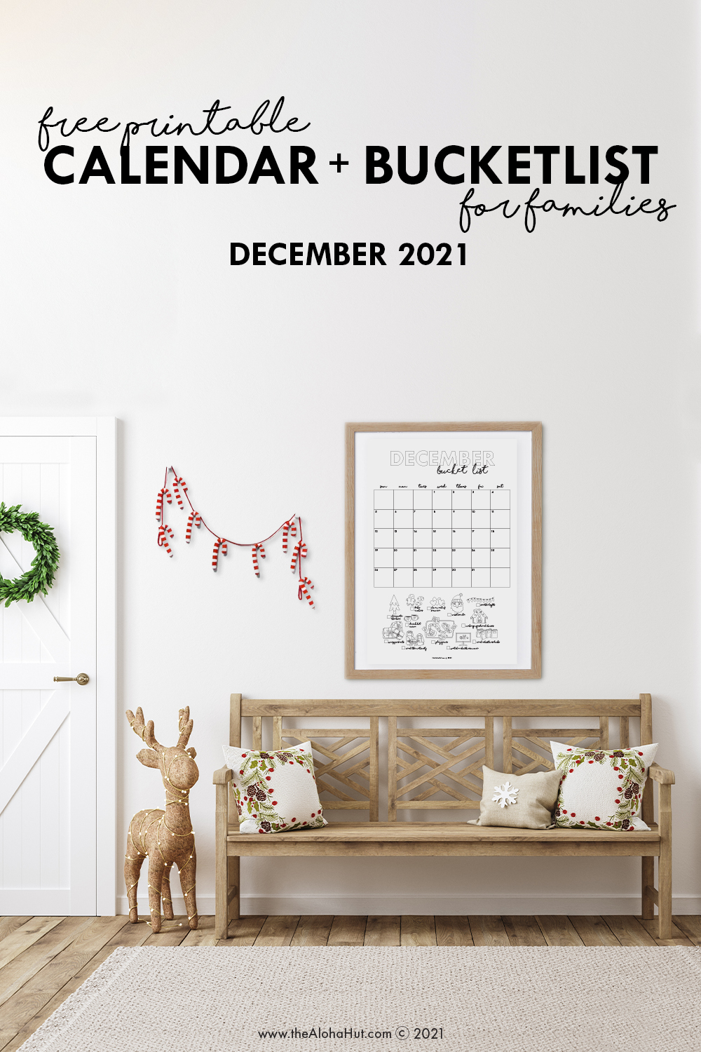 December 2021 Calendar + Bucket List for Families - The Aloha Hut