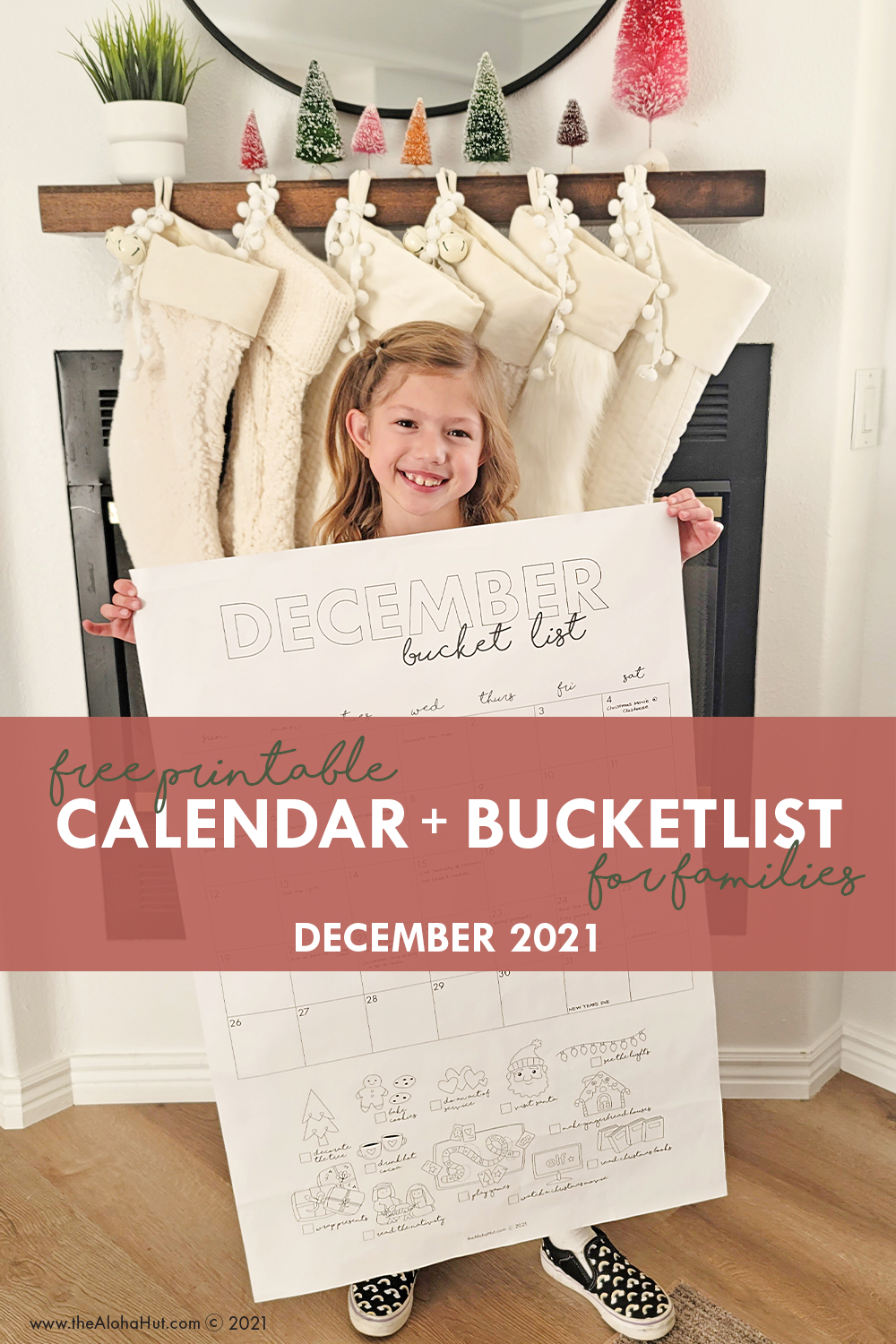 December 2021 Calendar + Bucket List for Families - The Aloha Hut