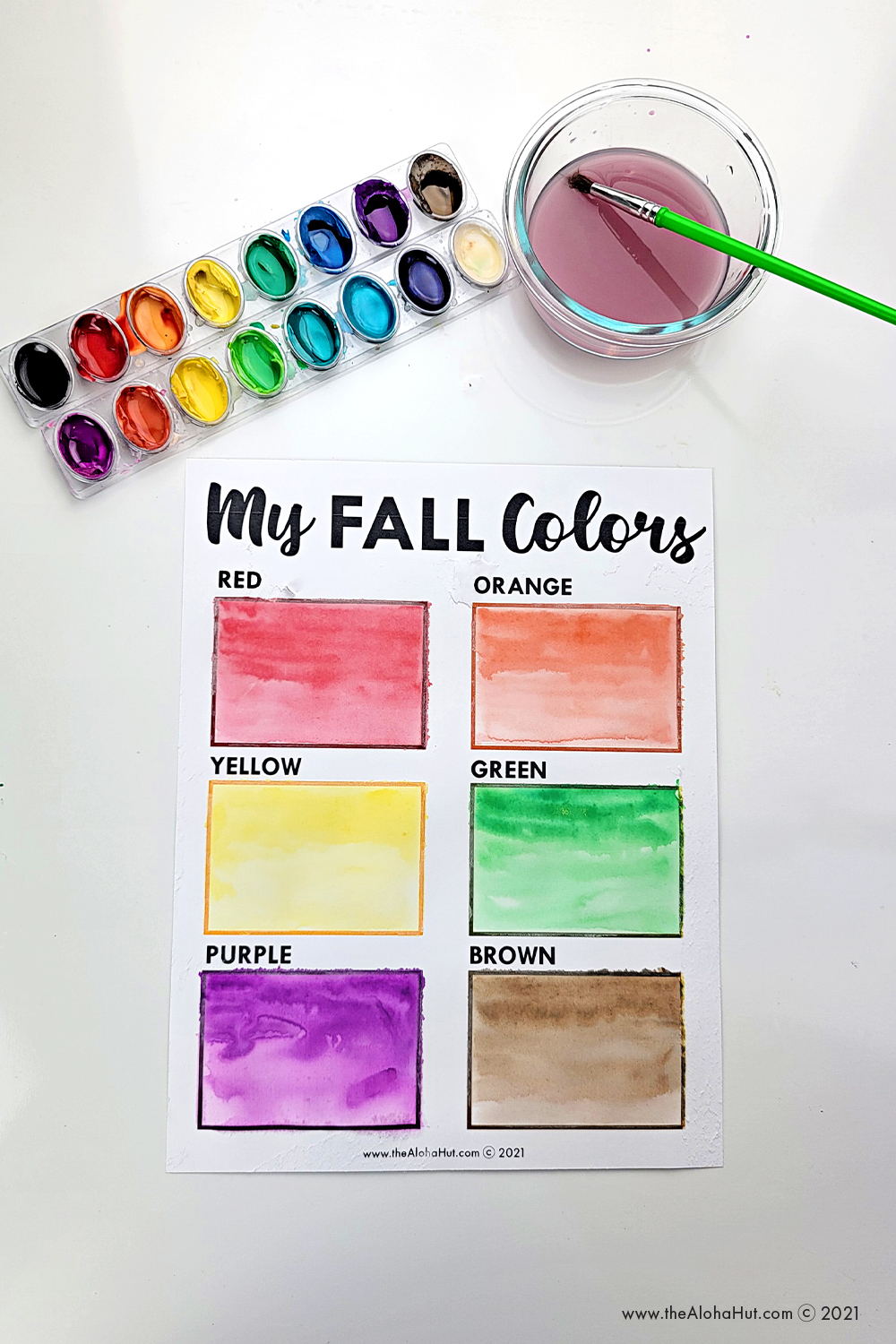 Easy Fall Colors Toddler Activity - The Aloha Hut