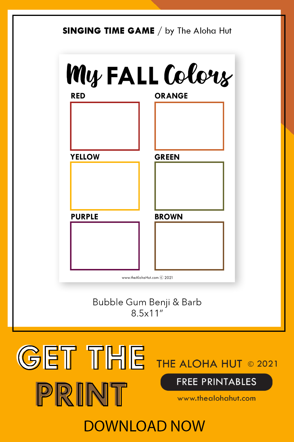Easy Fall Colors Toddler Activity - The Aloha Hut