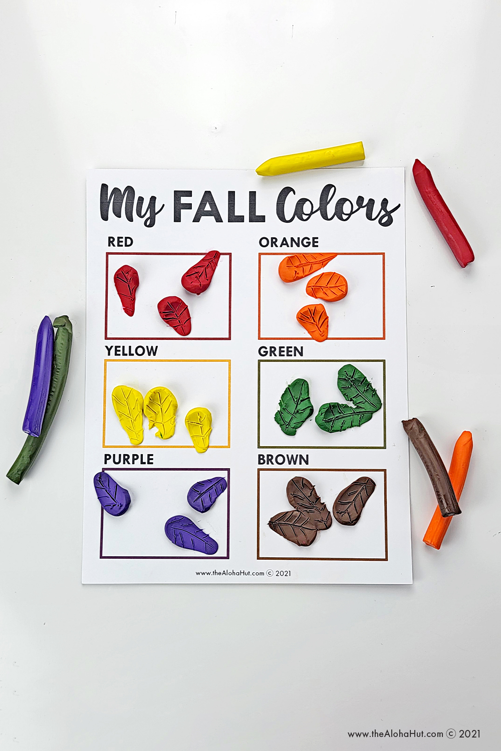 Easy Fall Colors Toddler Activity - The Aloha Hut