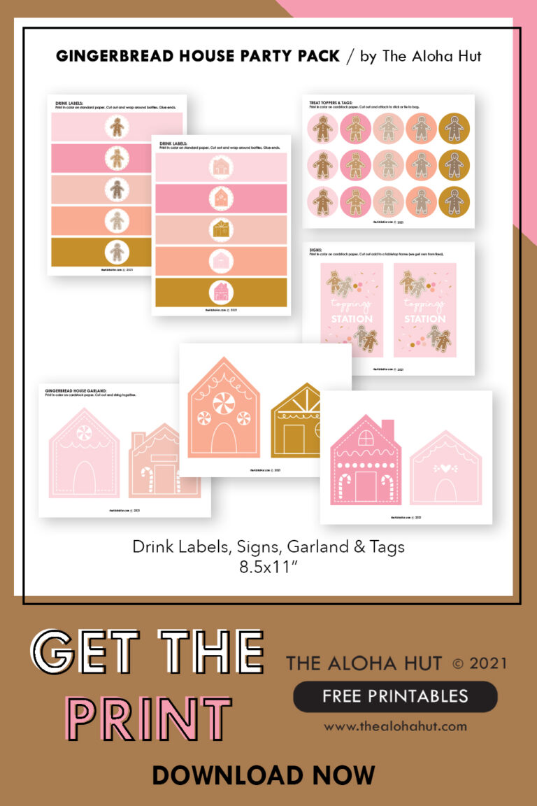 How to Host a Gingerbread House for Adults or Kids - The Aloha Hut