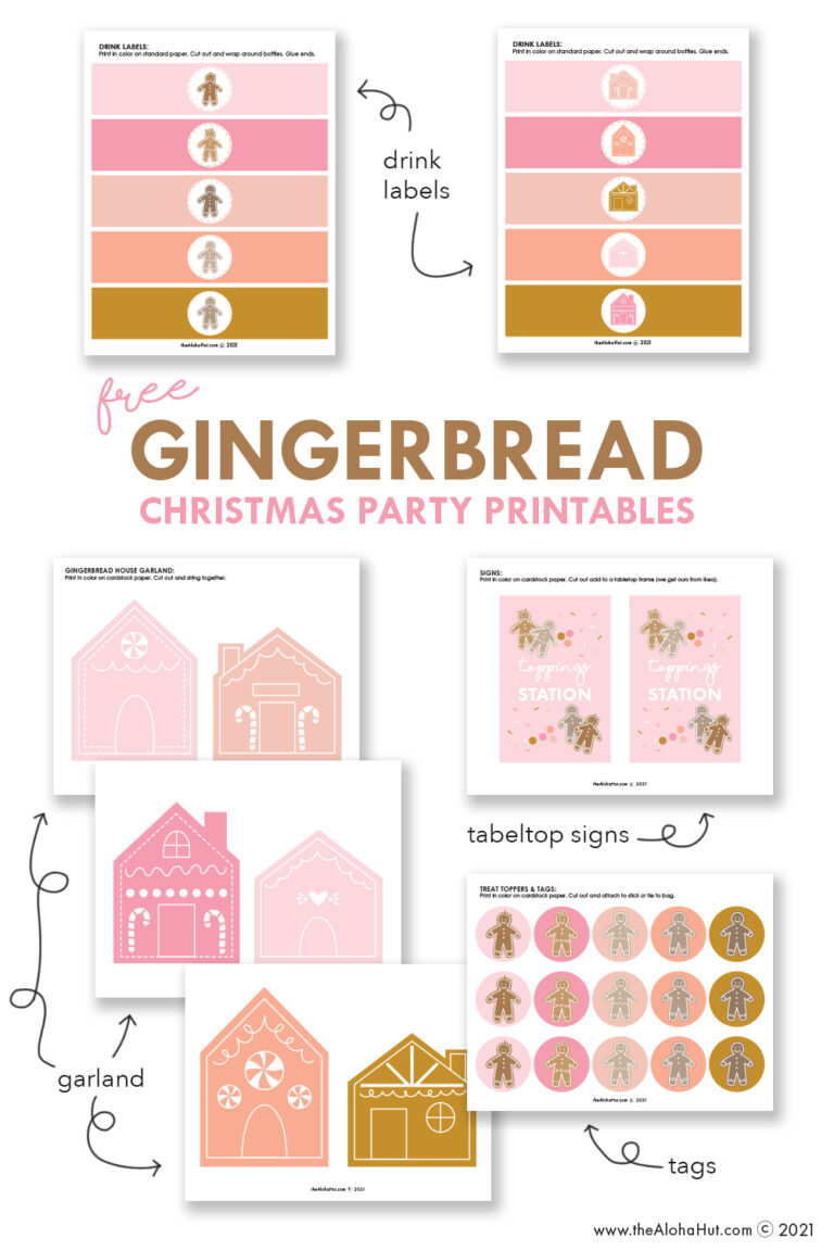 How to Host a Gingerbread House for Adults or Kids - The Aloha Hut