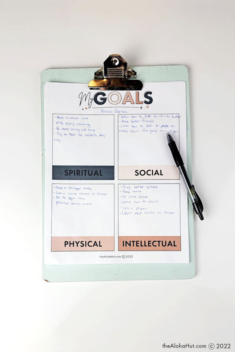 Easy 4 Step Guide on How to Help Kids Set and Achieve Goals - The Aloha Hut