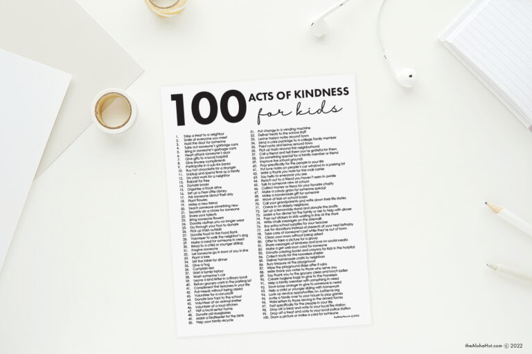 VALENTINE'S DAY - 100 Acts of Kindness FREE PRINTABLE Poster - The ...