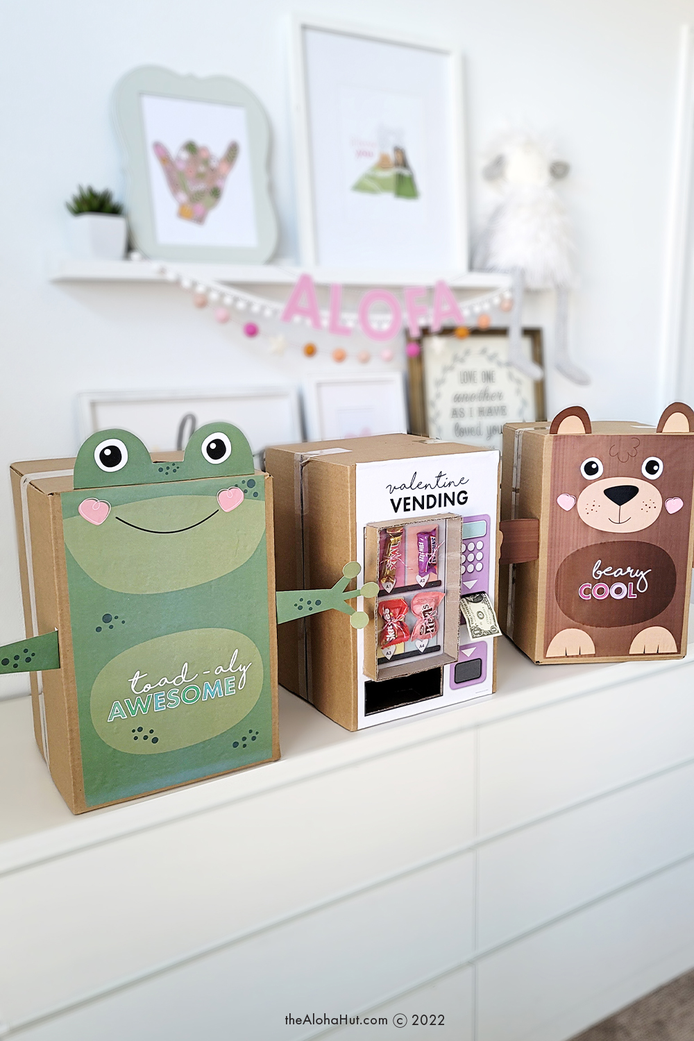 3 Easy Valentine’s Day Box Ideas + Free Printables - The Aloha Hut