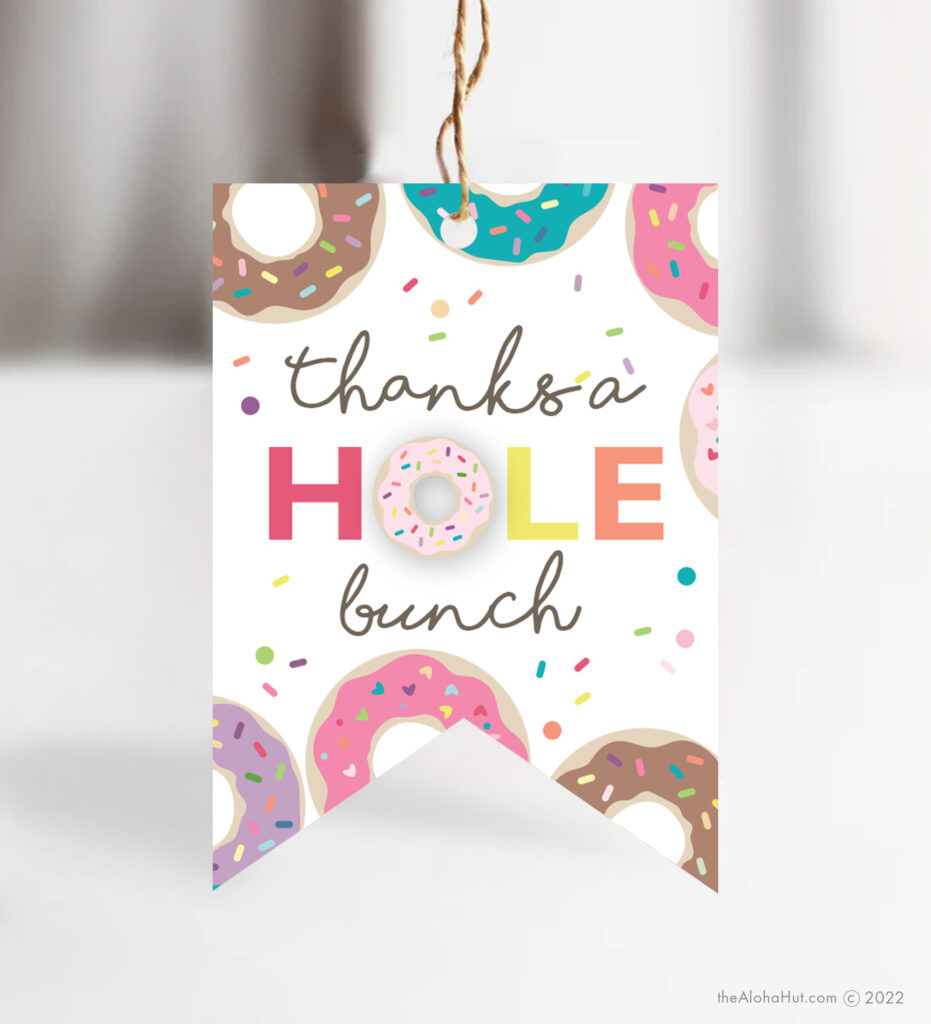 Donut Themed Teacher Appreciation Idea & Thank You Gift - The Aloha Hut