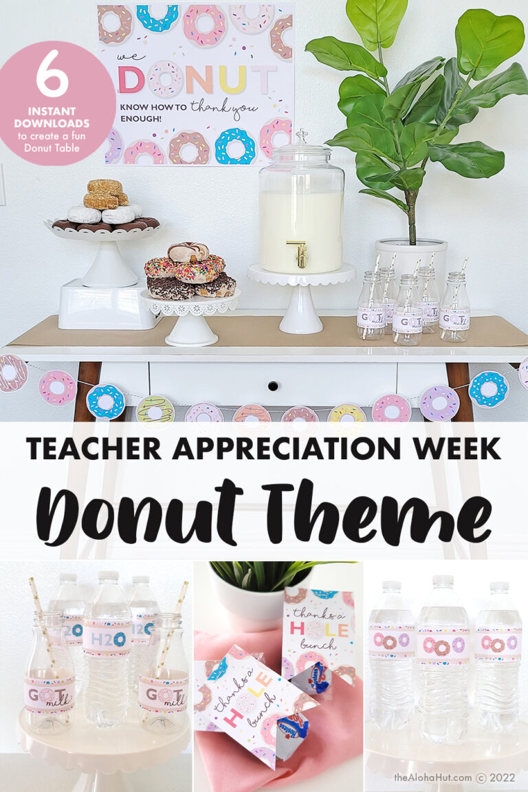 Teacher Appreciation Week - Candy Bar Table Theme - The Aloha Hut