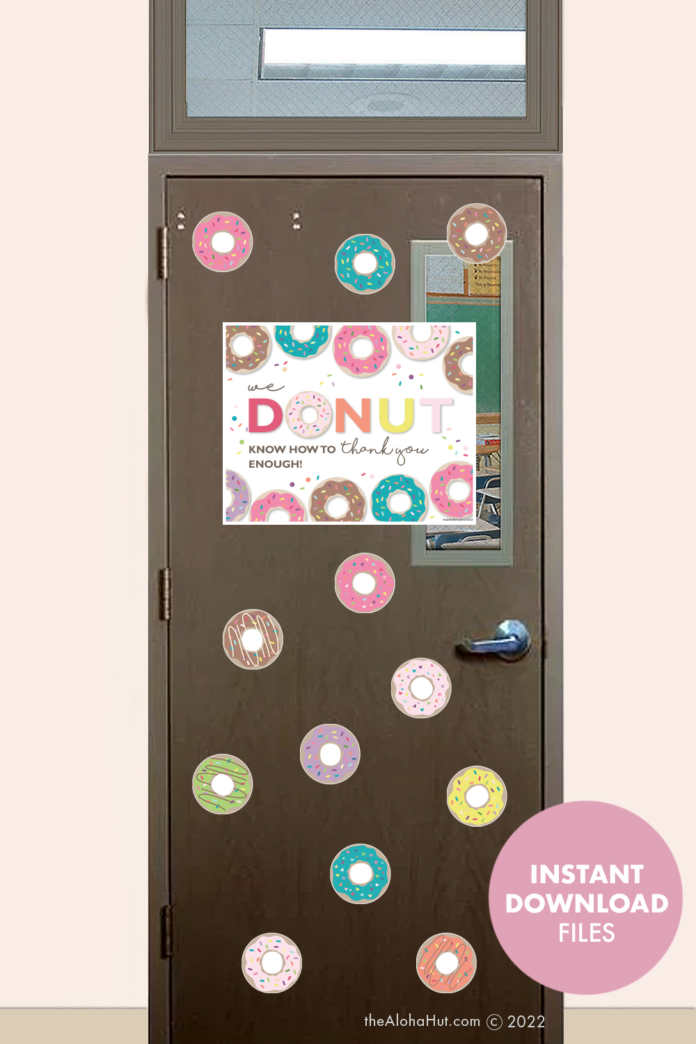 Donut Themed Teacher Appreciation Idea & Thank You Gift - The Aloha Hut