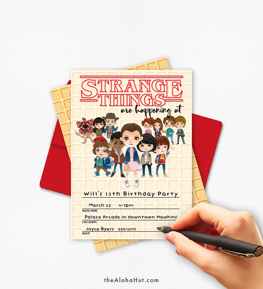 The Coolest Stranger Things Party - Part 1: Invites & Cupcake Toppers ...