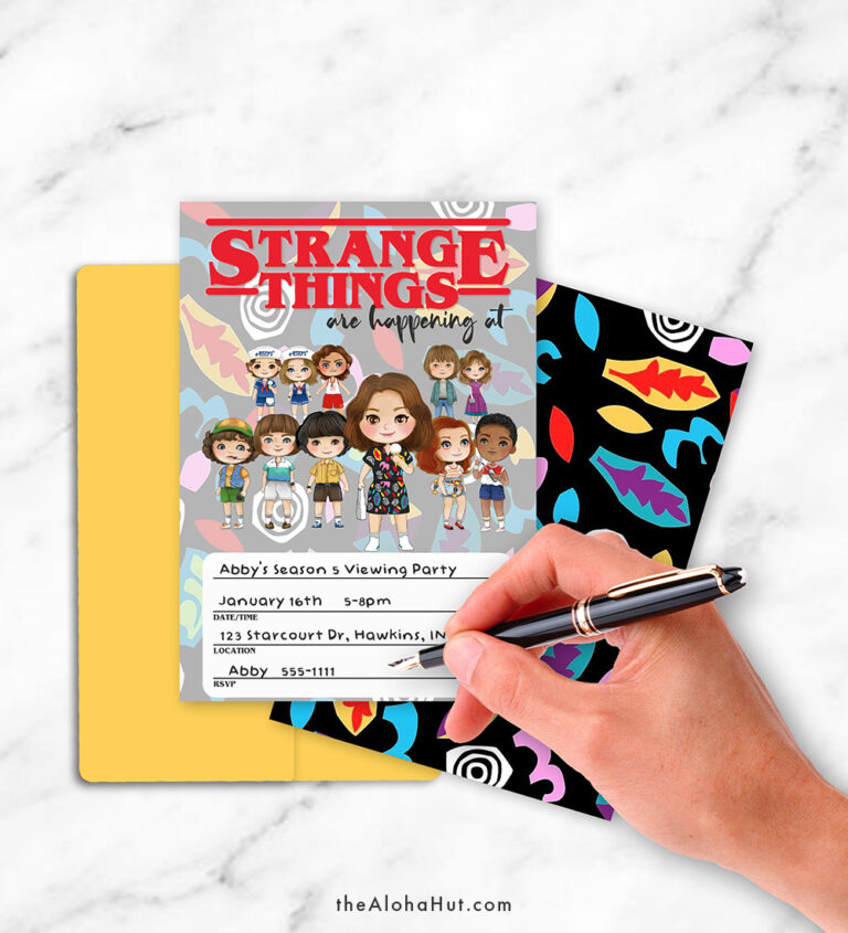 The Coolest Stranger Things Party - Part 1: Invites & Cupcake Toppers ...