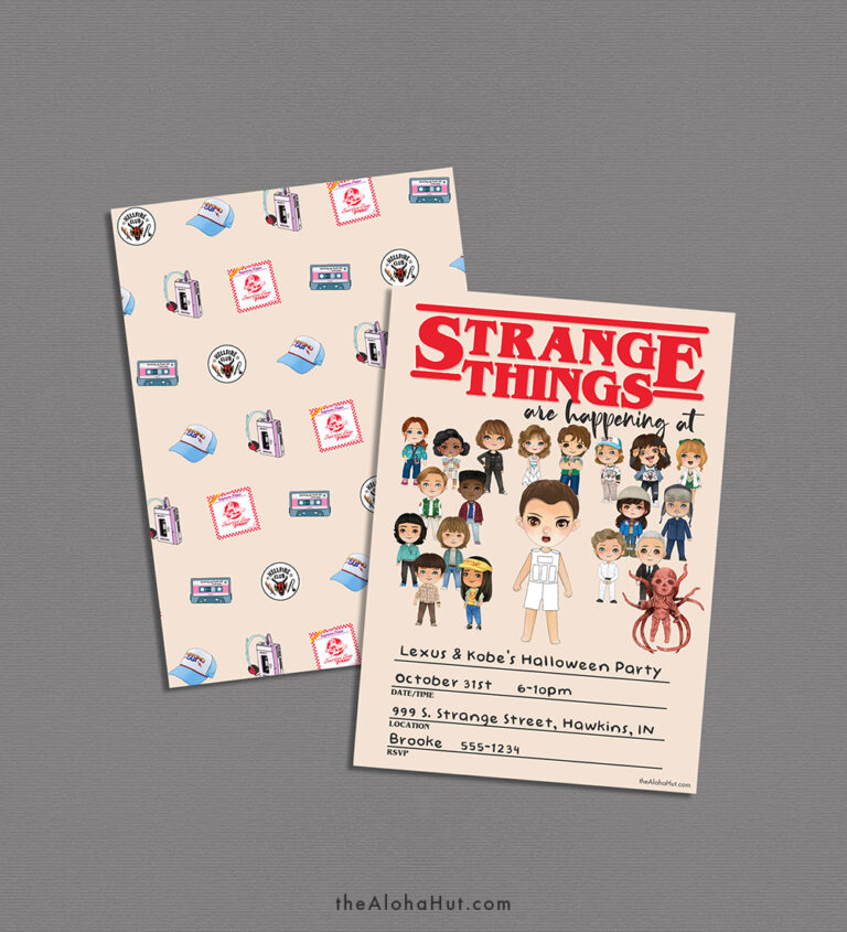 The Coolest Stranger Things Party - Part 1: Invites & Cupcake Toppers ...