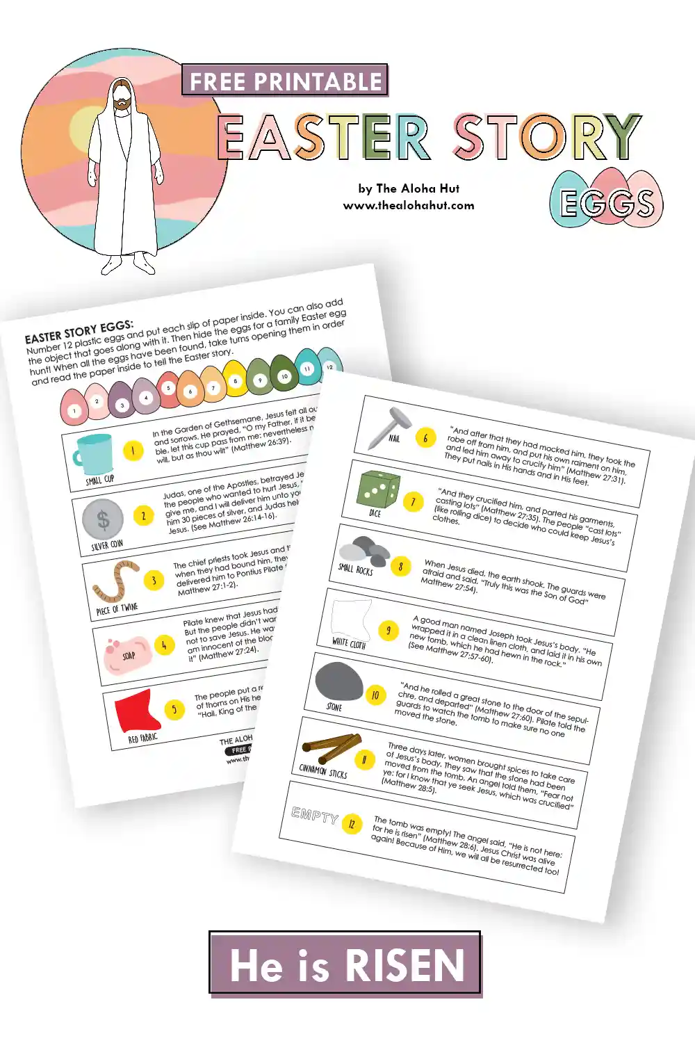 Resurrection Eggs Story Booklet Printable