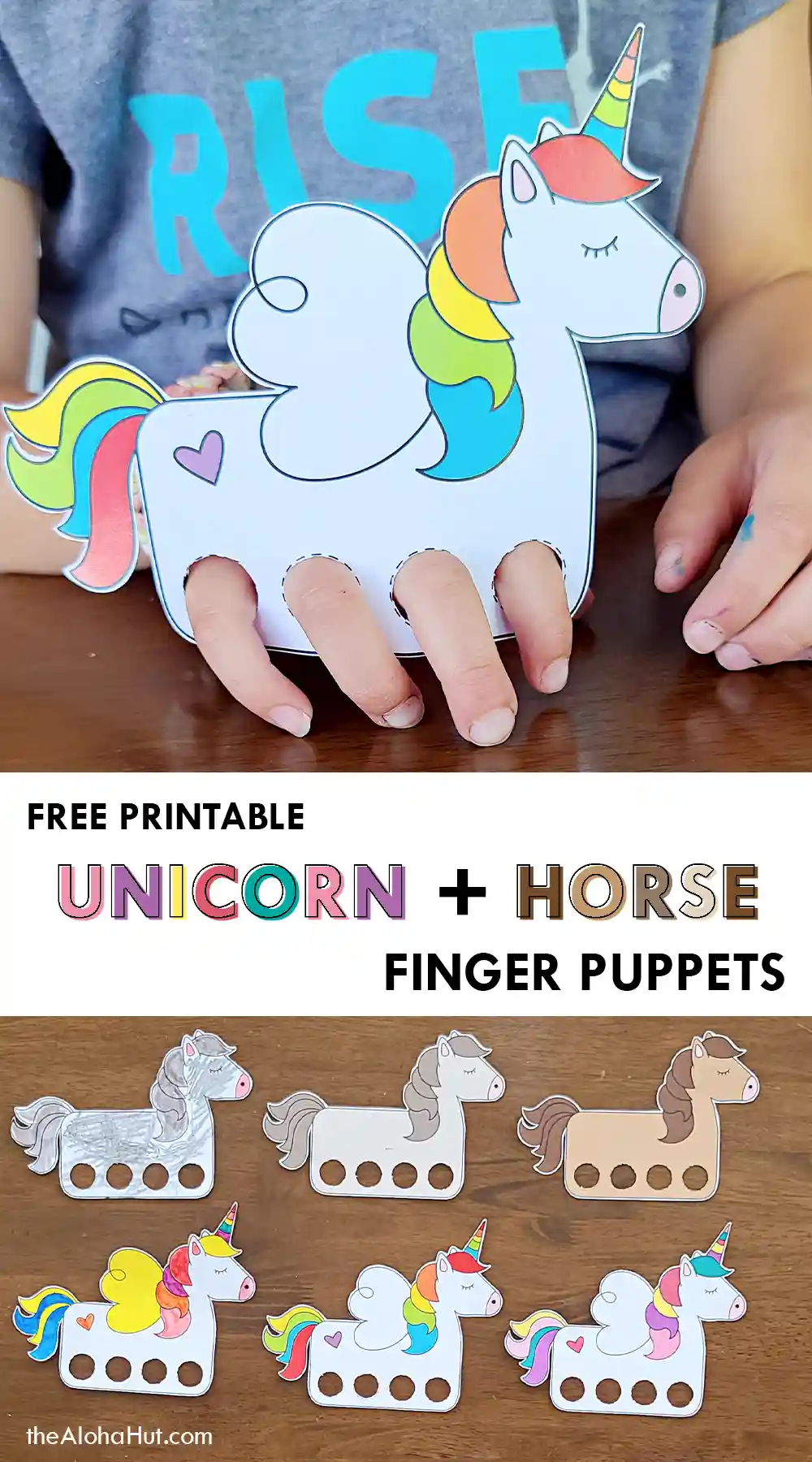 Unicorn & Horse Finger Puppets - The Aloha Hut